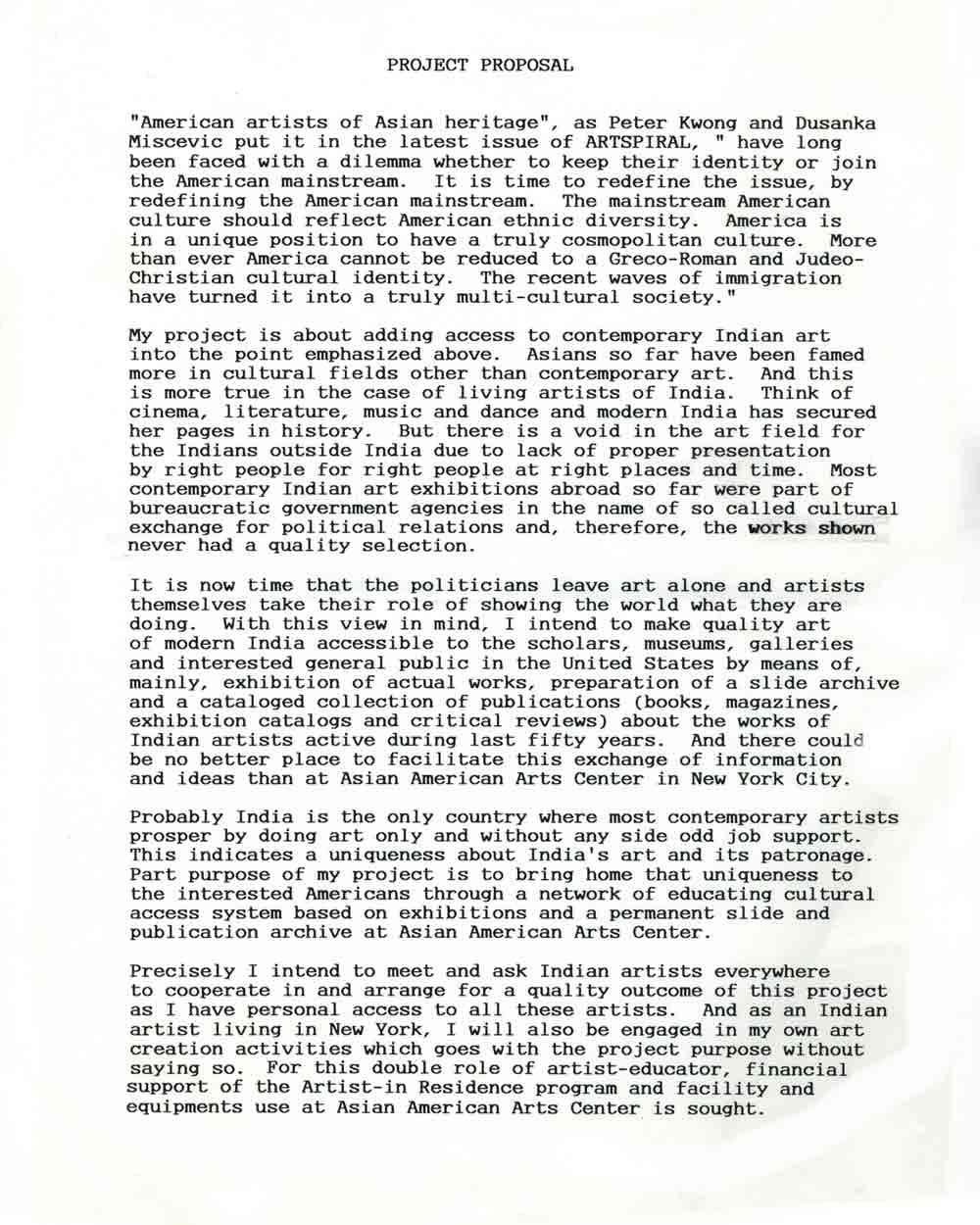 Dave Vinod Selected Document Artasiamerica A Digital Archive For 